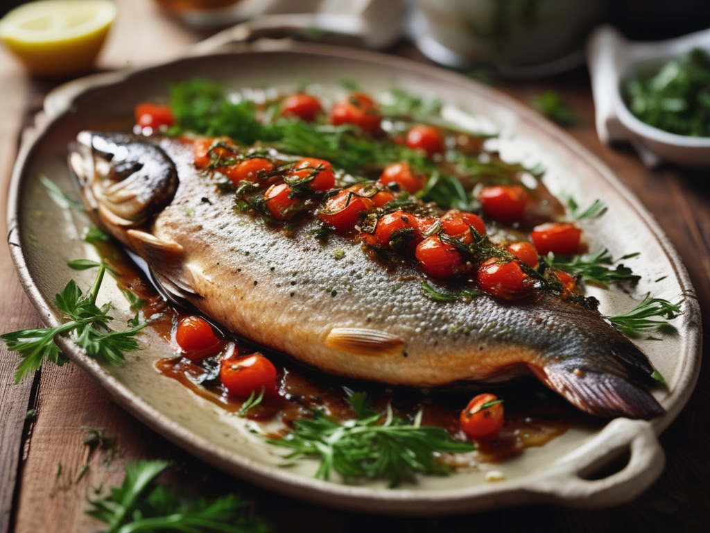 Trucha al ajillo con vino blanco – Las Recetas de Paola