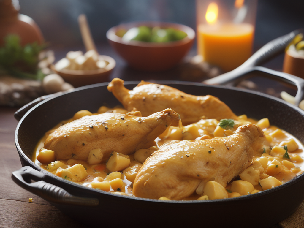 Pollo estilo Hindú a la crema – Las Recetas de Paola