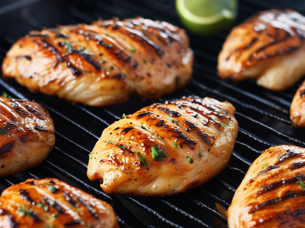 Pechuga de pollo al grill con salsa de whisky y manzana – Las Recetas ...