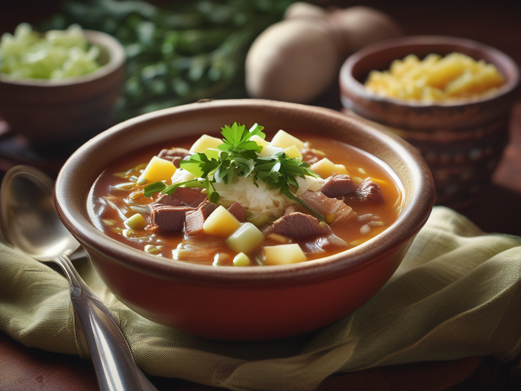 Sopa de carne y rabo de cerdo – Las Recetas de Paola
