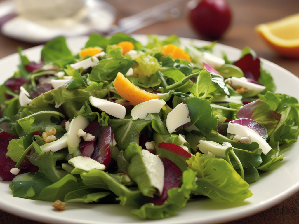 Ensalada verde con vinagreta de naranja – Las Recetas de Paola